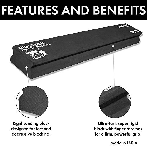 Motor Guard - BGR161 BGR16-1 Rigid PSA Sanding Block, 2 5/8" x 16"