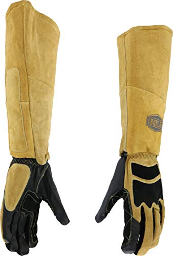 IRONCAT 9070LHO Goat and Cow Stick Welding Glove - Large, Pre-Curved Fingers, Kevlar Thread, Climax Aerogel Insulation