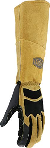 IRONCAT 9070LHO Goat and Cow Stick Welding Glove - Large, Pre-Curved Fingers, Kevlar Thread, Climax Aerogel Insulation