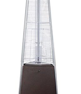 Pyramid Heater Commercial Natural Gas - Hammered Bronze Glass Tube Heater