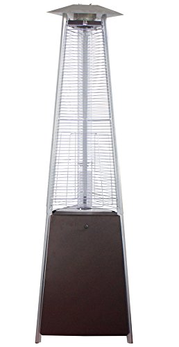 Pyramid Heater Commercial Natural Gas - Hammered Bronze Glass Tube Heater