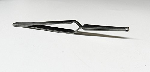 Lock Pinning Cross Locking Tweezers - Stainless Steel, Wire Holding tweezer self-locking for Locksmith and Rekeying Kit, Locksmith Tools, Metal Tweezers for Lock Pinning on a Pinning Mat for Locksmith