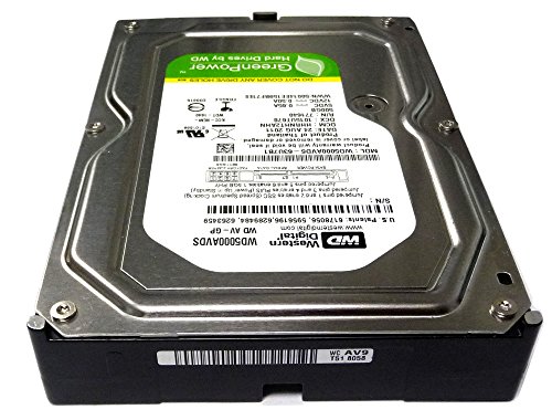 Western Digital WD AV-GP 500GB 32MB Cache SATA 3.0Gb/s 3.5inch (CCTV DVR, PC) Internal Hard Drive (Low power, Quiet) -w/1 Year Warranty