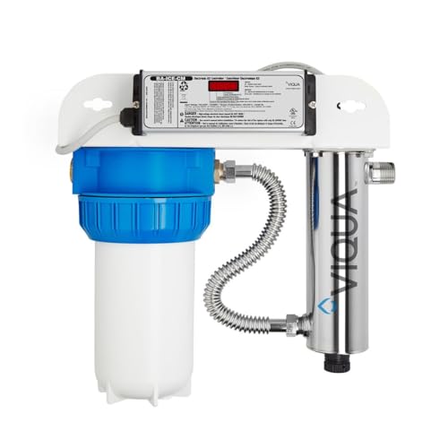 VIQUA VH200-F10 Home Stainless Steel Ultraviolet Water System with Integrated Pre Filter System - 9 GPM 35W