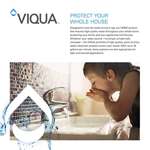 VIQUA VH200-F10 Home Stainless Steel Ultraviolet Water System with Integrated Pre Filter System - 9 GPM 35W