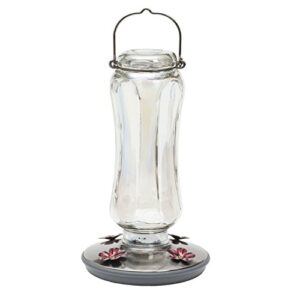 perky-pet 8132-2 starglow vintage glass hummingbird feeder