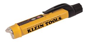 klein tools ncvt-3 voltage tester, non-contact dual range voltage tester pen for ac testing with integrated flashlight