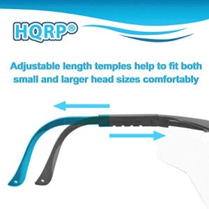 HQRP Clear Tint UV Protective Safety Glasses Goggles for Lab Chemistry courses Science class in School High School College Laboratory work etc.