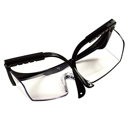 HQRP Clear Tint UV Protective Safety Glasses Goggles for Lab Chemistry courses Science class in School High School College Laboratory work etc.