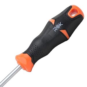 Pozi #2 Screwdriver, Chrome Shaft (Black Handle)