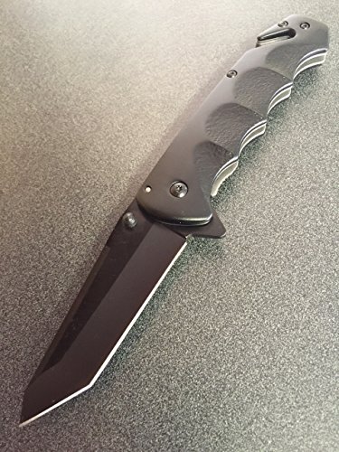 Snake Eye Tactical Black Tanto Blade Spring Assisted Tactical Folding Pocket Knife