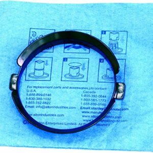 Stanley 19-1500 Blue Cloth Reusable Filter with Clamp Ring for 5-6 Gallon Wet/Dry Vacuum, Compatible with SL18115, SL18115P, SL18116, SL18116P, SL18191P, SL18199P, SL18117, SL18701P-10A, SL18410P-5A