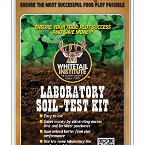 Whitetail Institute Laboratory Soil Test Kit, Ensures The Most Successful Deer Food Plot Possible, Professional Consultation Included, Receive Results Within One Week