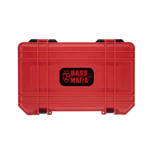 Bass Mafia Bait Coffin 3700 | Tackle Box for Lures, Baits, Attractants, & Hooks | Durable & Waterproof Fishing Equipment Organizer | 8.5x14.25x2