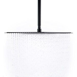 Hiendure™ 16 Inch Rainfall Square Stainless Steel Shower Head,Oil Rubbed Bronze