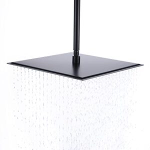 Hiendure™ 16 Inch Rainfall Square Stainless Steel Shower Head,Oil Rubbed Bronze