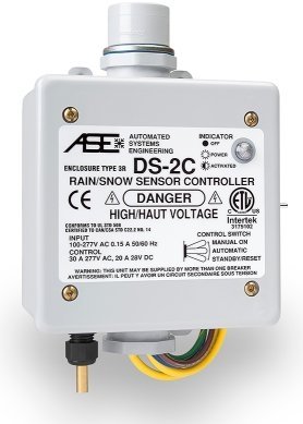 ASE DS-2C Rain/Snow Sensor Control. Input voltage of 100-277 VAC. Controller for pavement snow melting applications