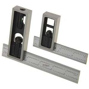 igaging 4" & 6" double square set 4r steel blade high precision woodworking