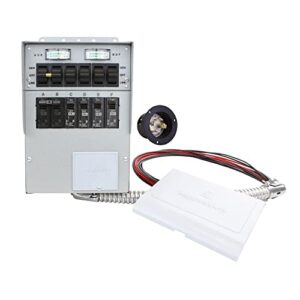 306a pro/tran2 30-amp 6-circuit 2 manual transfer switch with optional power inlet