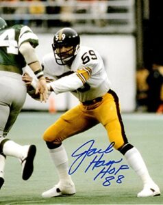 autographed jack ham pittsburgh steelers 8x10 photo w coa