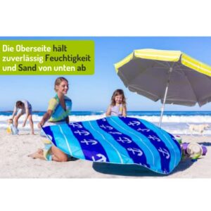 EverEarth E Lite Waterproof Beach Blanket & Kiddie Pool, Blue