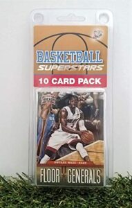 dwayne wade- (10) card pack nba basketball superstar wade starter kit all different cards. comes in custom souvenir case! perfect for the ultimate wade fan! by 3bros