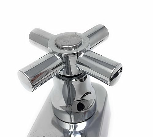 Stainless Steel Spout Plastic Kitchen Faucet Chromed Finished w/Durable Construction 8" Center Set- ADA [1205 P] No Lead