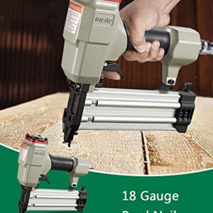 meite F38 18 Gauge 1-1/2 Inch Leg Length Galvanized Brad Nails Ideal for Upholstery, Trims, Molding, Woodworking 5,000 PCS/Box (1 Box)