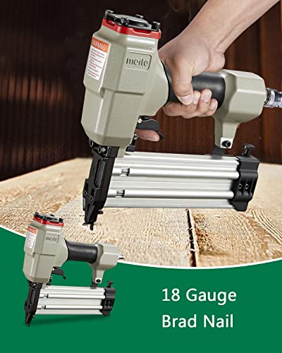 meite F38 18 Gauge 1-1/2 Inch Leg Length Galvanized Brad Nails Ideal for Upholstery, Trims, Molding, Woodworking 5,000 PCS/Box (1 Box)