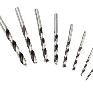 Fisch FSF-134893 Brad Point Drill Bit 8-Pc Set In Blister Pack, 3-10mm Diameter