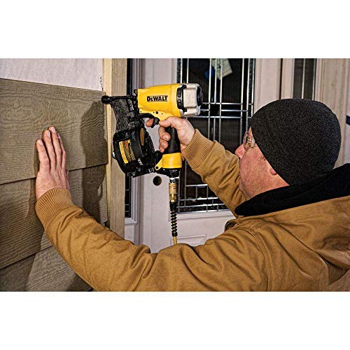 DEWALT DW66C-1 2-1/2 Inch 15 Degree Coil Siding and Fencing Nailer