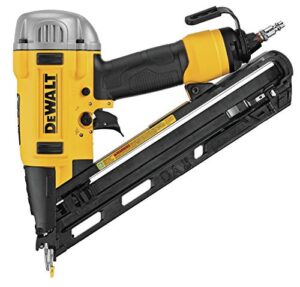 dewalt pneumatic finish nailer, 15-gauge, 1/4 in., corded (dwfp72155)