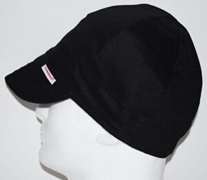 comeaux caps reversible welding cap solid black 7 5/8 (3)