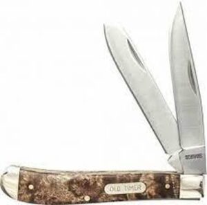 old timer gunstock trapper knife 2 blade 94ot12