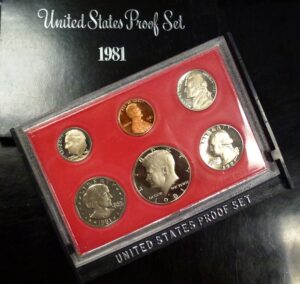 1981 s us proof set original government packaging