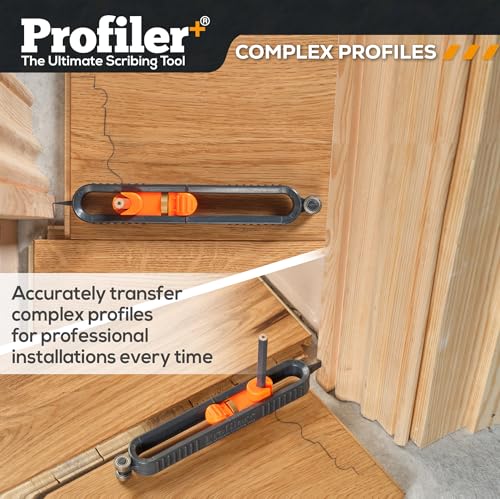 Profiler+ - The Ultimate Scribing Tool - Transfer the Outline of Any Surface onto Any Material - Woodworking Scribe Tool, Precise Contour Gauge Scriber & Construction Tool