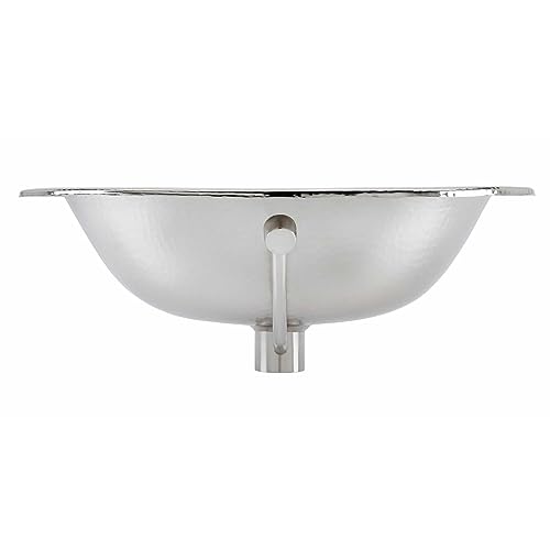 Sinkology BOD-0903BRN Dalton Drop-in Handcrafted Bathroom Sink, 20", Hammered Nickel