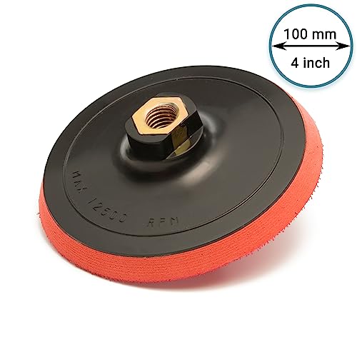 Glass Polish 12603 Rotary Backing Pad forr Sanding or Polishing Ø 4 inch - Thread : 5/8"-11