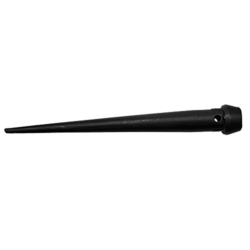 Klein Tools 3255TT Broad-Head Bull Pin Made of Forged, Heat-Treaded Steel With Black Finish and Tether Hole, 1-1/4-Inch