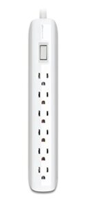 360 electrical 360310 villa 6 outlet power strip, 3'