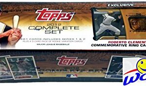 2012 Topps MLB Baseball Factory Sealed  Factory Set with EXCLUSIVE ROBERTO CLEMENTE RING Card  and TWO(2) BRYCE HARPER VARATION ROOKIES !! Includes 660 Cards plus 5 Bonus ROOKIE VARIATION