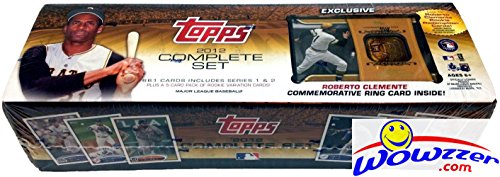 2012 Topps MLB Baseball Factory Sealed  Factory Set with EXCLUSIVE ROBERTO CLEMENTE RING Card  and TWO(2) BRYCE HARPER VARATION ROOKIES !! Includes 660 Cards plus 5 Bonus ROOKIE VARIATION