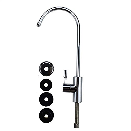 Malida Food Grade Water Sink Faucet, RO Single Lever Water Filter or Water Filtration Faucet,Water Purifiers Reverse Osmosis Systems Faucet, Non air Gap Standard Faucet,Chrome.