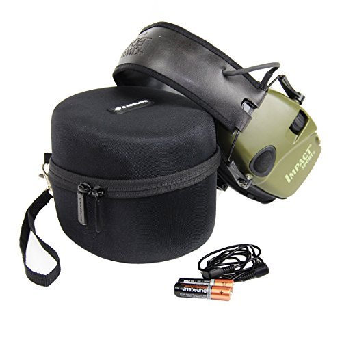 Hard Case for Howard Leight Impact Sport Sound Amplification Electronic Shooting Earmuff. (Case only)