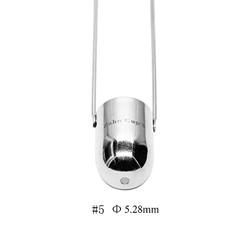 BAOSHISHAN NO.5 Zahn Cup Viscosity Cup #5 Dip Type 44ml Stainless Steel Viscometer Flow Cup for Paint Finishes Oil