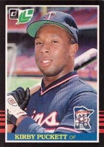 1985 leaf baseball #107 kirby puckett rookie card - near mint