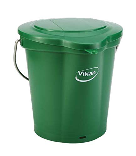 Vikan, Green Pail,1.5 gal,PP/SS, 5688