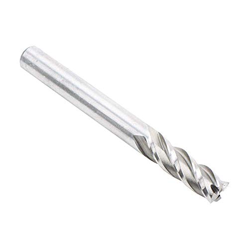 AUTOTOOLHOME 1/4 inch HSS 4 Flutes End Mills Milling Cutter End Drill Bit Straight Shank Pack of 2