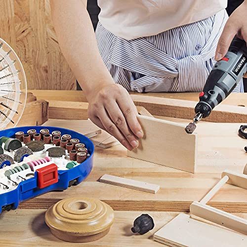 WORKPRO 276-piece Rotary Tool Accessories Kit Universal Fitment for Easy Cutting, Carving and Polishing