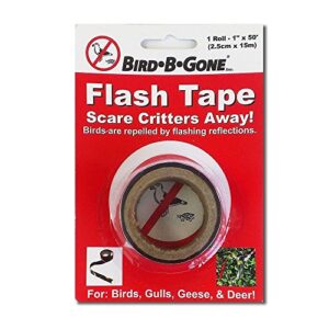 bird b gone mmft-050 flash tape bird deterrent 1" x 50 ', 3 packs of 1